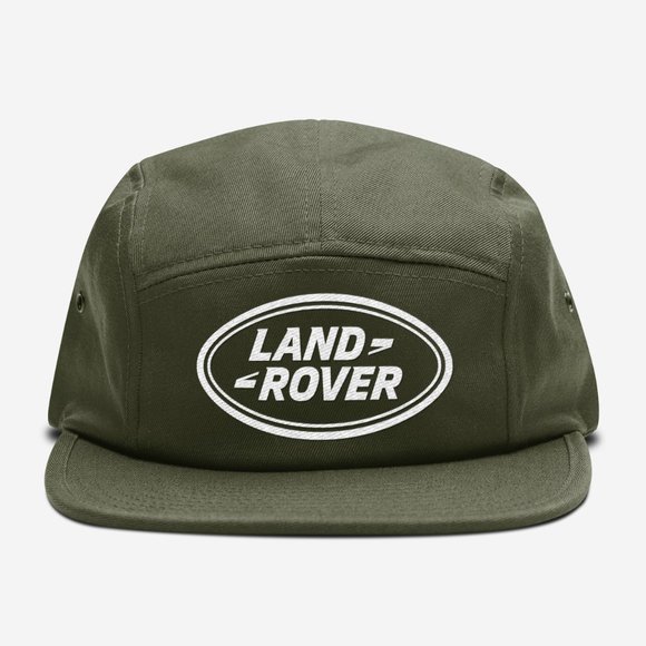 Accessories | New Land Rover Logo 5 Panel Camper Strapback Hat Dark ...